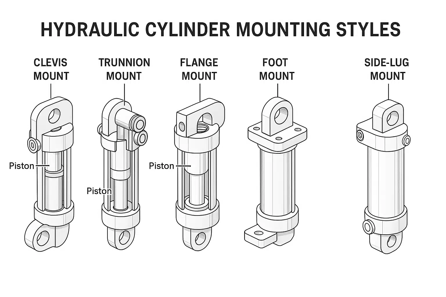 Hydraulic Cylinder Mounting Styles: Choose the Best Fit - Northern Hydraulics