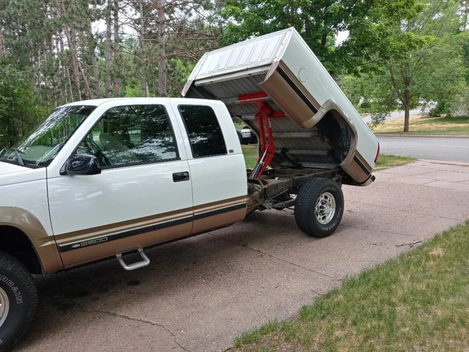 2 Ton Dump Bed Kit for 1988 to 1998 Chevrolet or GMC Pickups with 8' Bed
